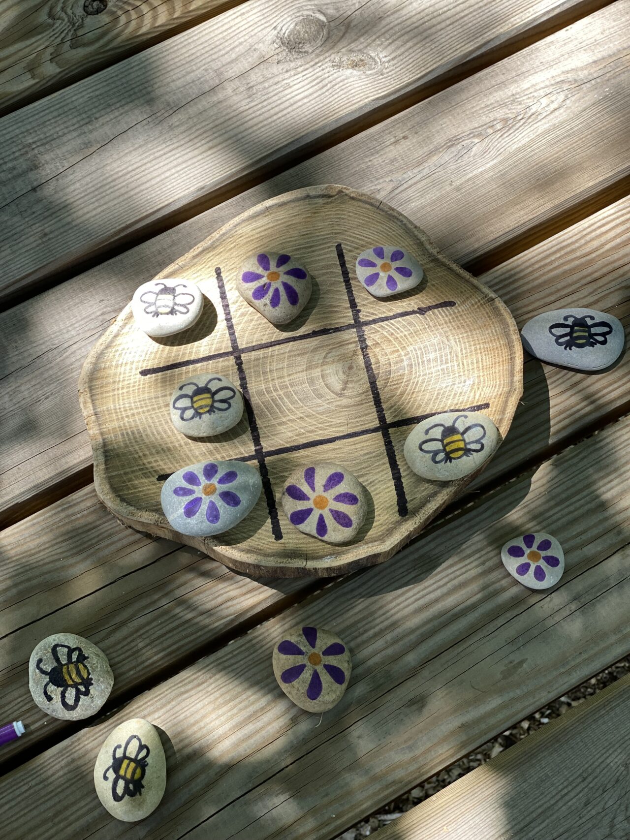 A toi de jouer, DIY: Jeu Morpion - Enfant, nature & santé